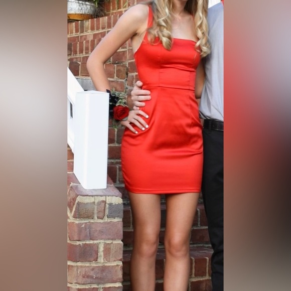 Dresses | Ruby Red Mini Dress | Poshmark